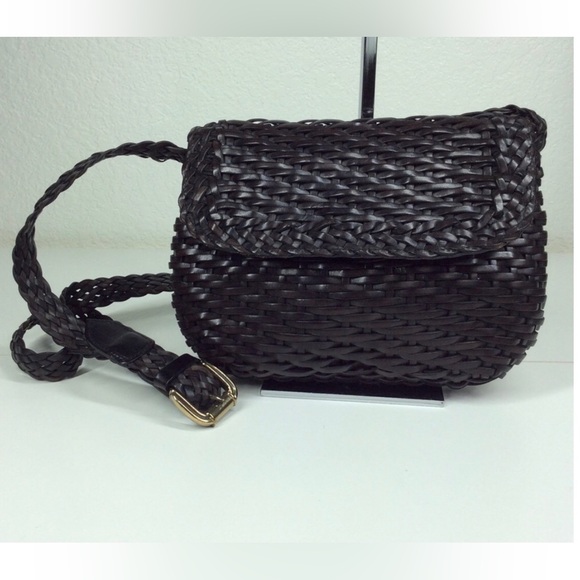 Parri Firenze | Bags | Parri Firenze Woven Leather Crossbody Bag Made ...